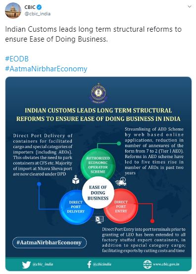 Indian Customs leads long term structural reforms to ensure Ease of ...