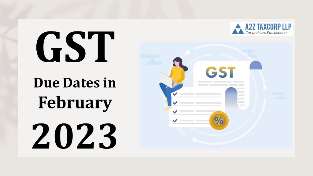 GST Compliance Calendar for the month of February 2023 | A2Z Taxcorp LLP